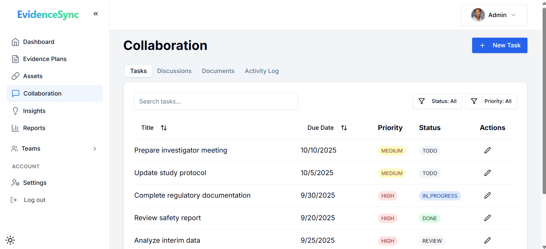 EvidenceSync | Transform Pharmaceutical Evidence Planning with AI ...